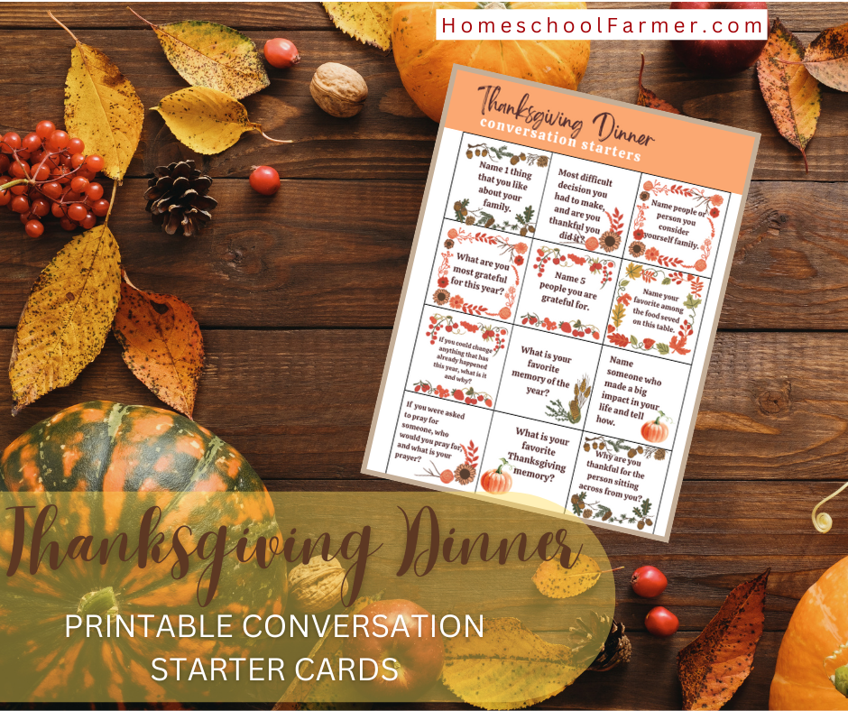Printable Thanksgiving Conversation Starter Cards PLUS a Giveaway ...